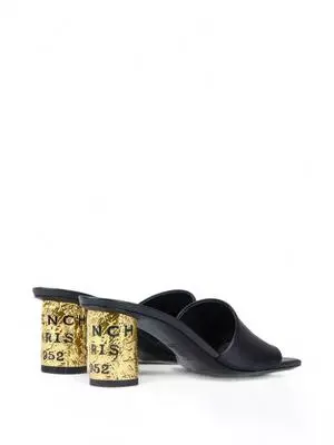 Givenchy Tape Heeled Mules In Leather
