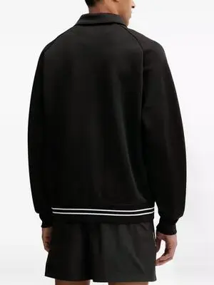 PUMA Logo-print Zip-up Overshirt - Black