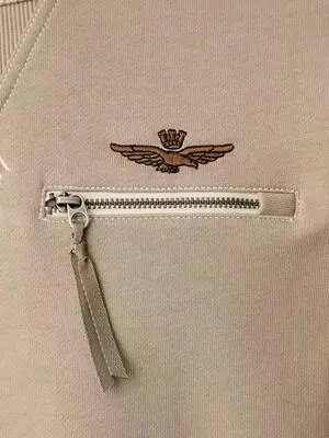 AERONAUTICA MILITARE Short-sleeve Zip-pocket Sweatshirt