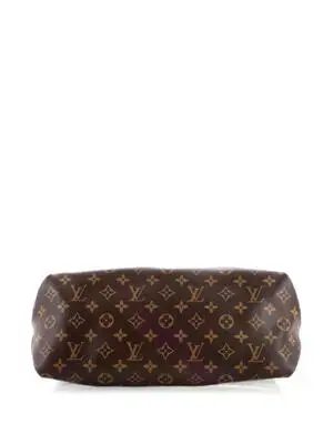 LOUIS VUITTON Braided Handle Beaubourg Handbag Monogram Canvas Mm Shoulder Bag