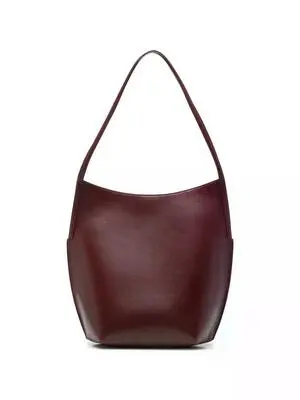 JIL SANDER Kante Logo-debossed Leather Tote Bag - Red