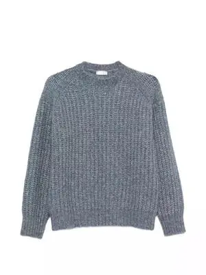 Peserico Chunky-knit Raglan-sleeve Sweater - Blue
