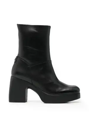 WONDERS Lady 101 Platform Leather Ankle Boots