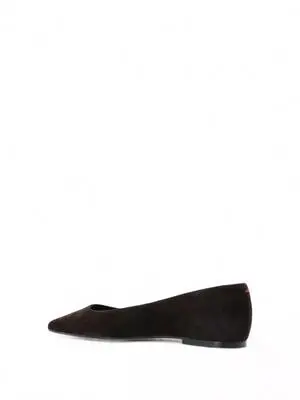 AeydĒ Cassy Suede Ballet Flats - Brown
