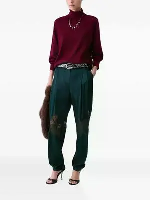 Liu Jo Wool Turtleneck With Bracelet - Red
