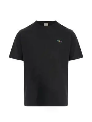 AUTRY Logo-embroidered T-shirt - Black