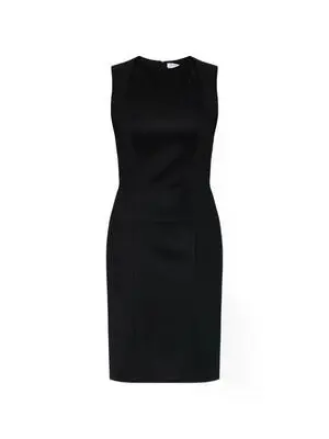 Alexander McQueen Ruched Sleeveless Mini Dress - Black