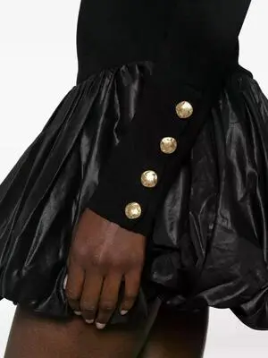 Aje Elodi Button-embellished Bubble-hem Mini Dress