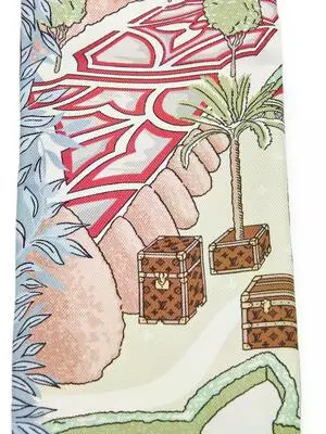 LOUIS VUITTON Secret Garden Monogram Scarf - Brown