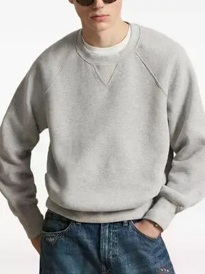 Polo Ralph Lauren Raglan-sleeve Fleece Sweatshirt - Grey