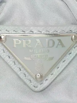 Prada Re-nylon Logo-plaque Hairband - Grey