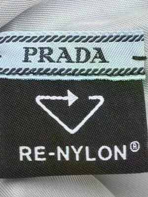 Prada Re-nylon Logo-plaque Hairband - Grey