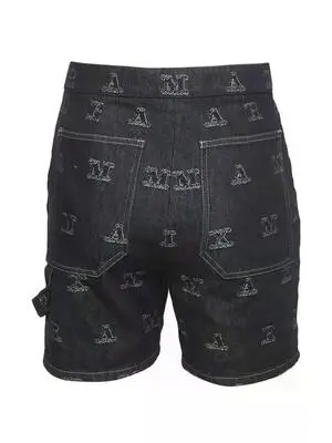 Max Mara Monogram Denim Shorts