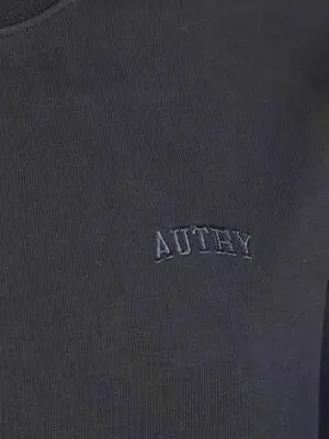 AUTRY Logo-embroidered T-shirt - Grey