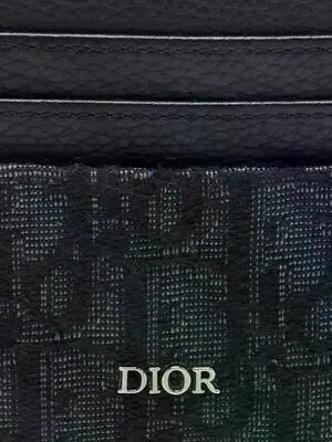 Dior 2024 Oblique Canvas Leather Card Holder
