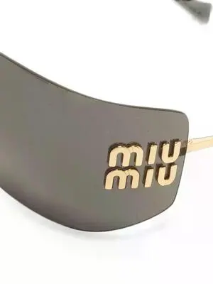 Miu Miu Aube Rimless Rectangle Sunglasses