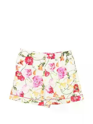 Kenzo Floral-print Pocket Shorts - Neutrals