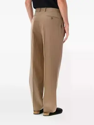 Auralee Wool Straight-leg Trousers - Neutrals