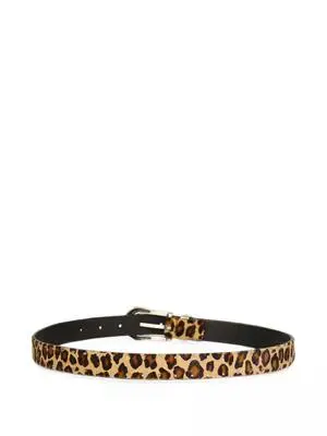 SECOND / LAYER The Doc Leopard-print Belt - Neutrals