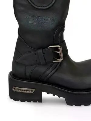 Balenciaga Buckle-fastening Leather Boots