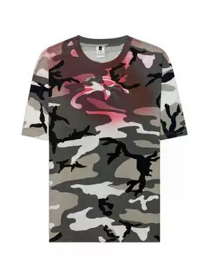 PROTOTYPES Goat Stencil Camouflage-print T-shirt - Grey