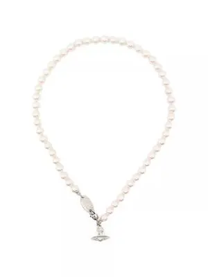 VIVIENNE WESTWOOD Simonetta Pearl Necklace - Silver