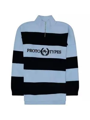PROTOTYPES Laurel Striped Wool Sweater - Blue