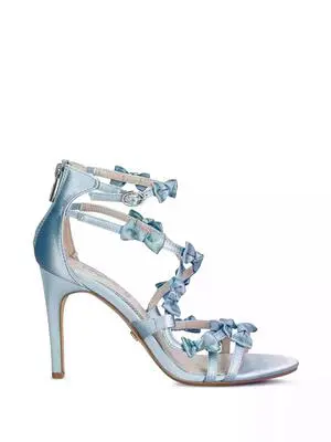 BUFFALO Bow-embellished Caged Sandals - Blue