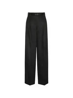 Max Mara Belted Pleated Tailored Trousers