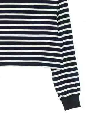 Denimist Striped Cropped Sweater - Blue