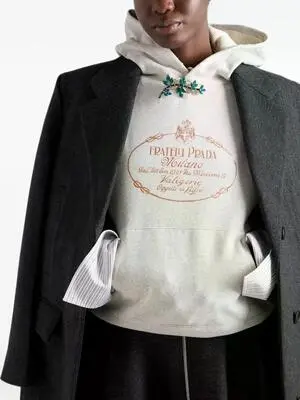 Prada Cotton Fleece Hoodie