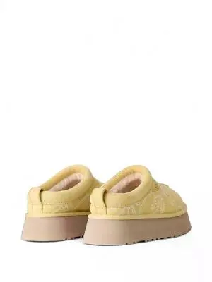 UGG Tazz Botanic Embroidered Platform Mules - Yellow