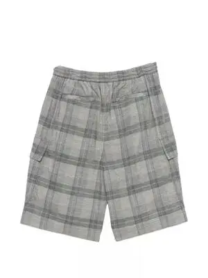 JUUN.J Check-pattern Cargo Shorts