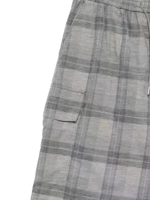 JUUN.J Check-pattern Cargo Shorts