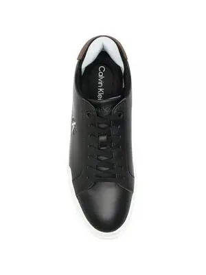 Calvin Klein Chunky Cupsole Logo-plaque Leather Sneakers