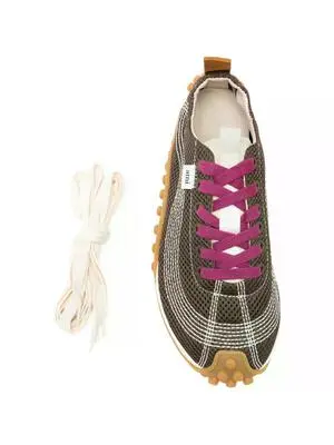AMI Paris Mesh Panelled Sneakers