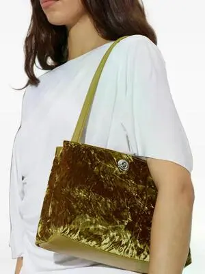 LIFFNER Pushlock Velvet Shoulder Bag