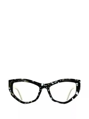 Karl Lagerfeld Marble-effect Cat-eye Glasses - Black