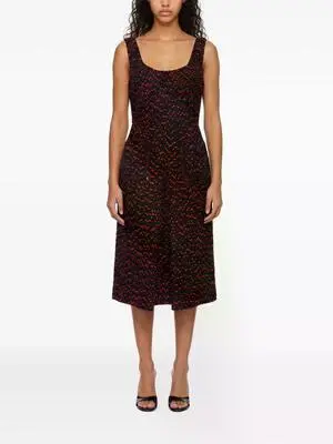 Elie Saab Tweed Patch-pocket Dress