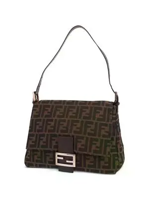 Fendi 2000s Mamma Baguette Logo-print Shoulder Bag