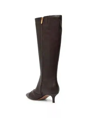 TWINSET Logo-plaque Pointed-toe Boots - Brown