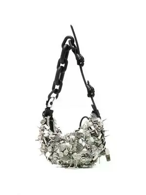 INNERRAUM Embellished Spike-detail Shoulder Bag
