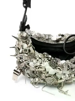 INNERRAUM Embellished Spike-detail Shoulder Bag