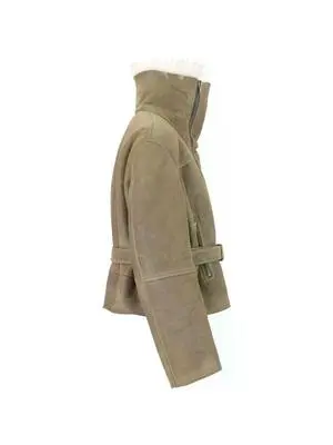 Rick Owens Belted Leather Jacket