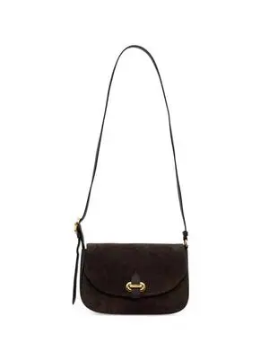 POLLINI Fence Suede-leather Crossbody Bag - Brown