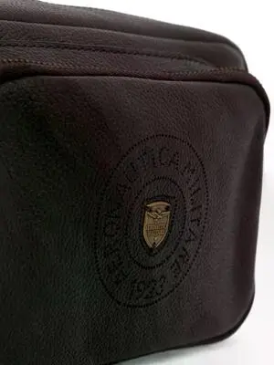 AERONAUTICA MILITARE Pebbled-leather Messenger Bag