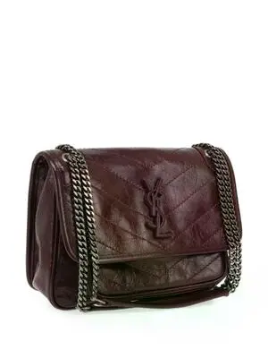 Saint Laurent 2010s Baby Niki Logo-plaque Shoulder Bag
