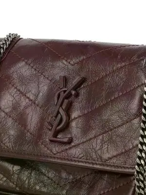 Saint Laurent 2010s Baby Niki Logo-plaque Shoulder Bag - Red