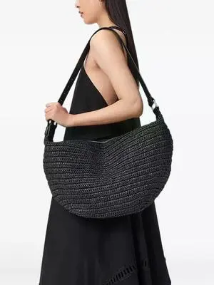 ALLSAINTS Luna Woven Leather Shoulder Bag