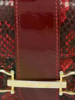Dolce & Gabbana Snakeskin-embossed Shoulder Bag